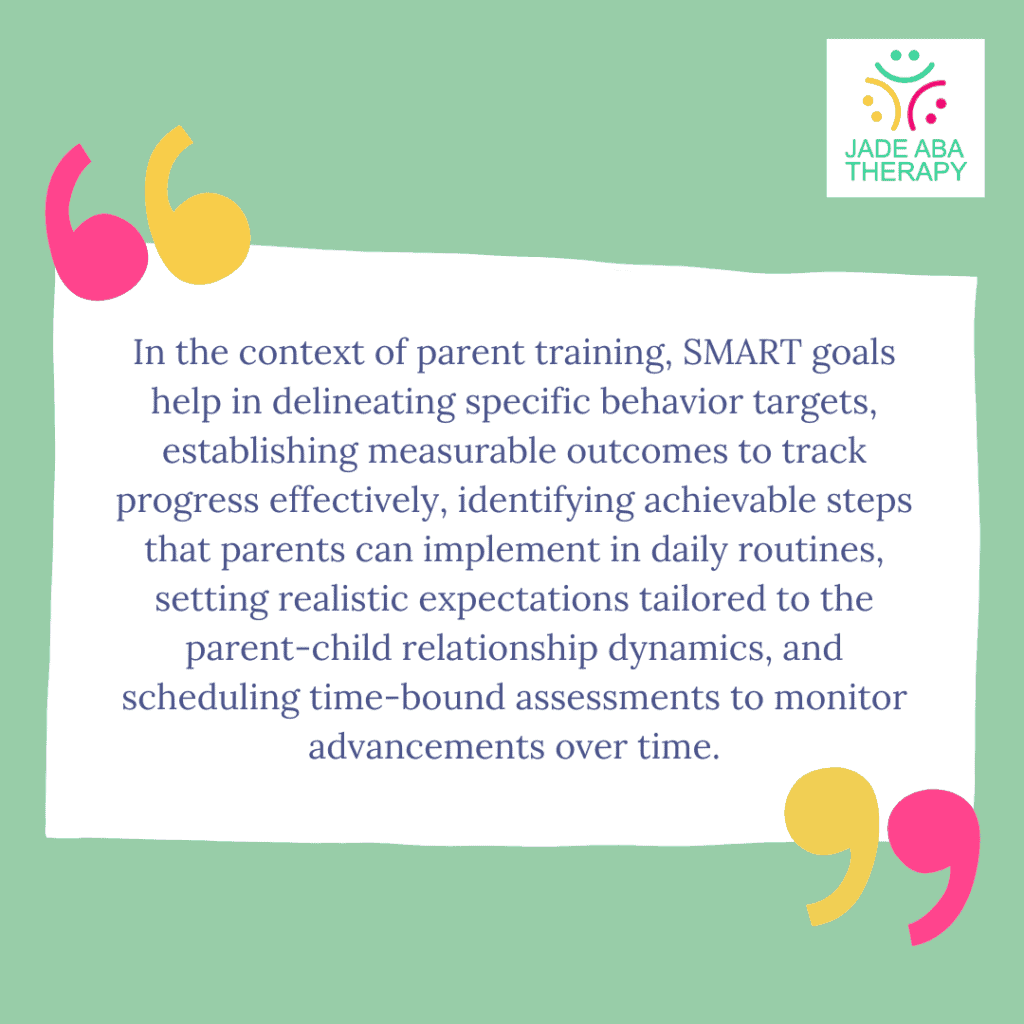 ABA Parent Training Goals: An Overview - JADE ABA
