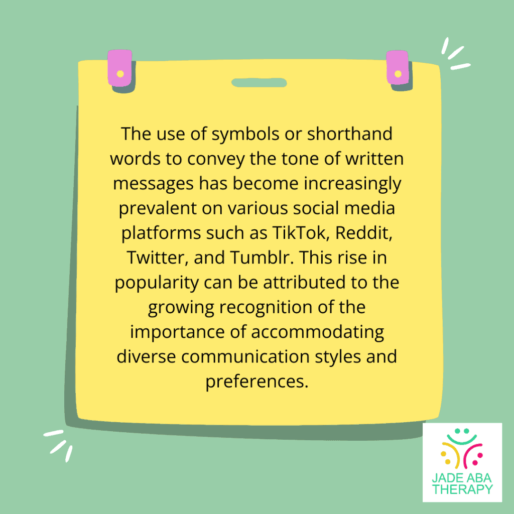 Exploring Tone Tags in the Context of Autism - JADE ABA
