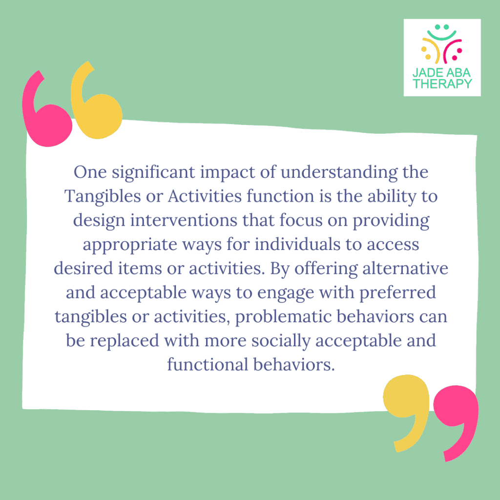 Common Functions of Behavior in ABA Therapy - JADE ABA