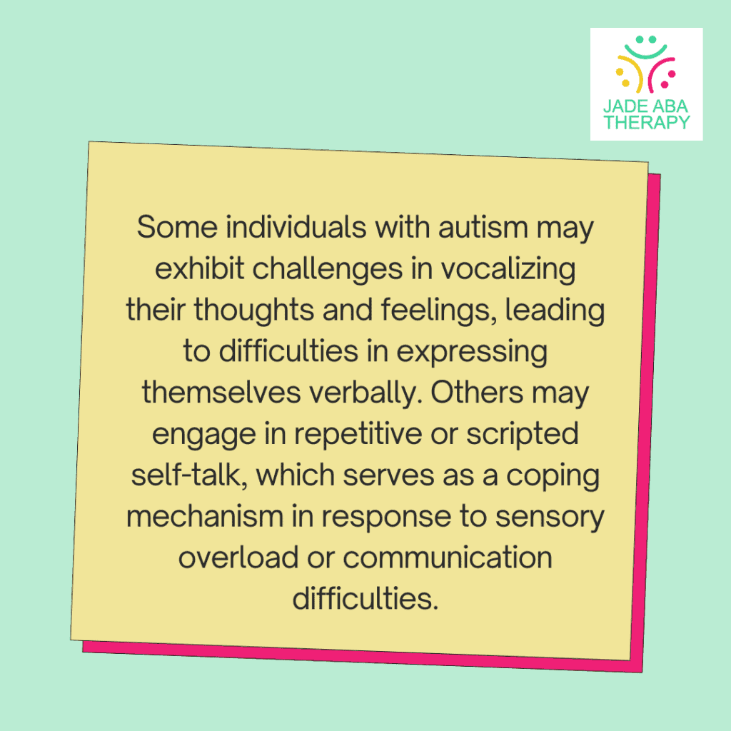 What is Internal Dialogue in Autism? - JADE ABA