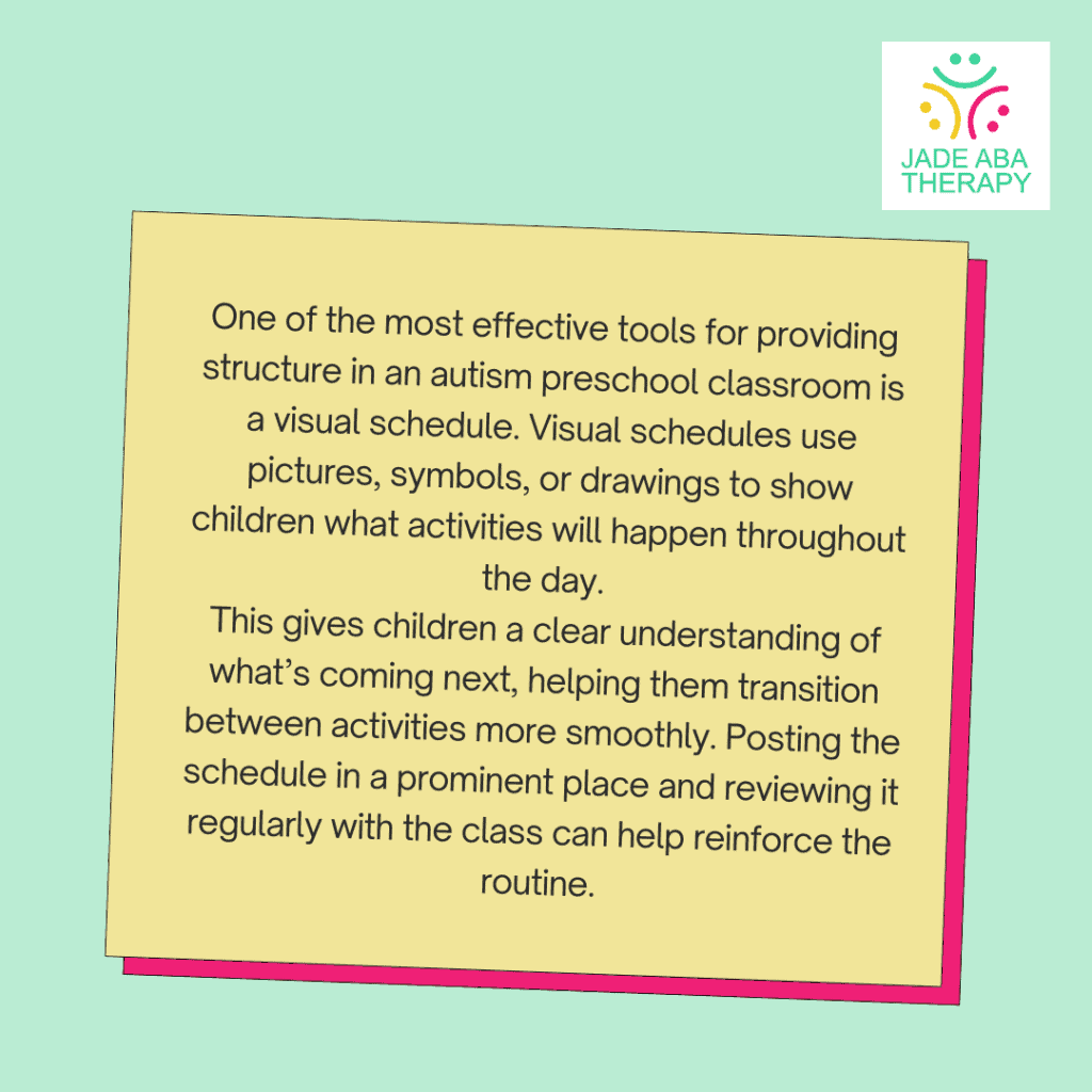 How to Setup a Preschool Classroom for Autism - JADE ABA