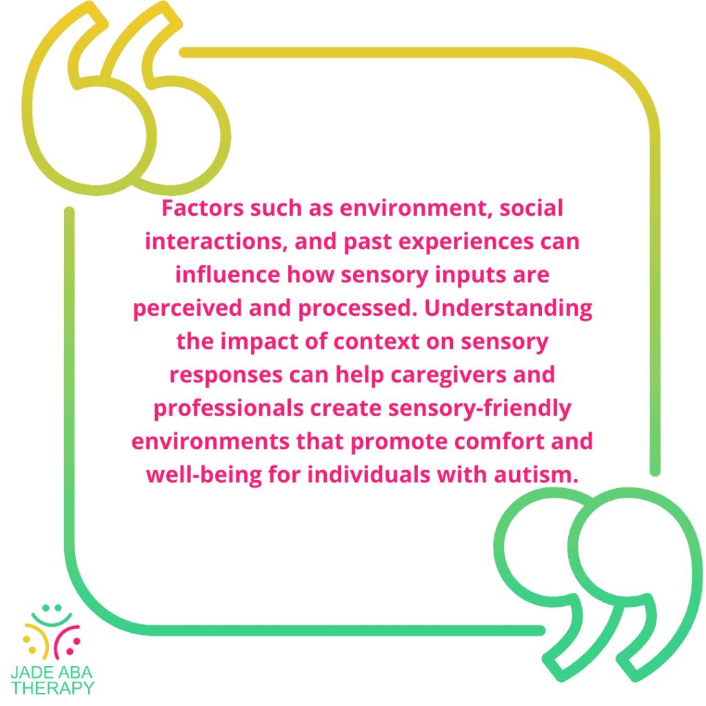 Autism Spectrum Disorder and Sensory Sensitivities - JADE ABA