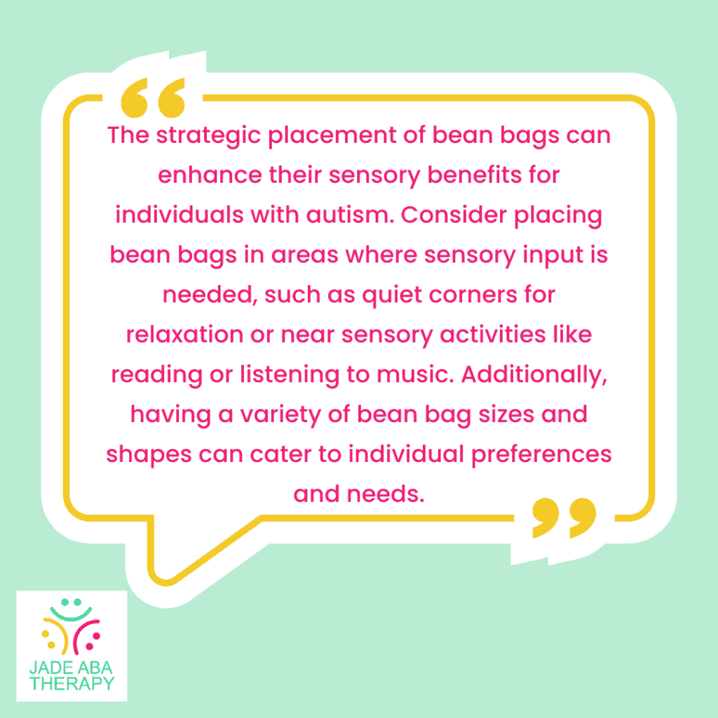 Bean Bags as a Therapeutic Tool for Autism - JADE ABA
