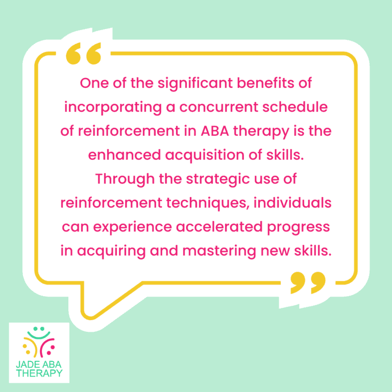 What is Concurrent Schedule of Reinforcement in ABA Therapy? - JADE ABA